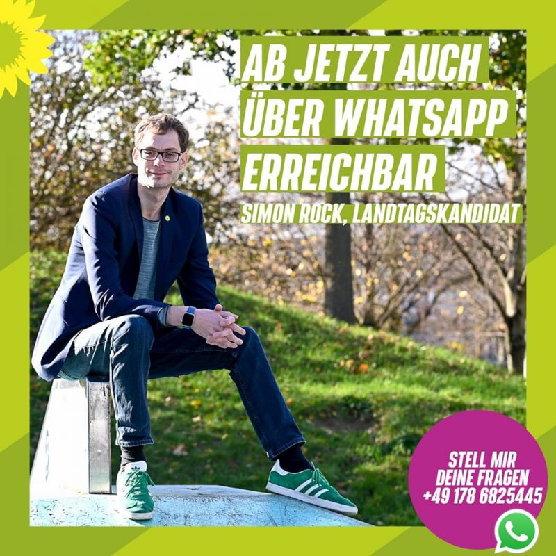 Landtagskandidat Simon Rock stellt sich Bürger*innenfragen per ...
